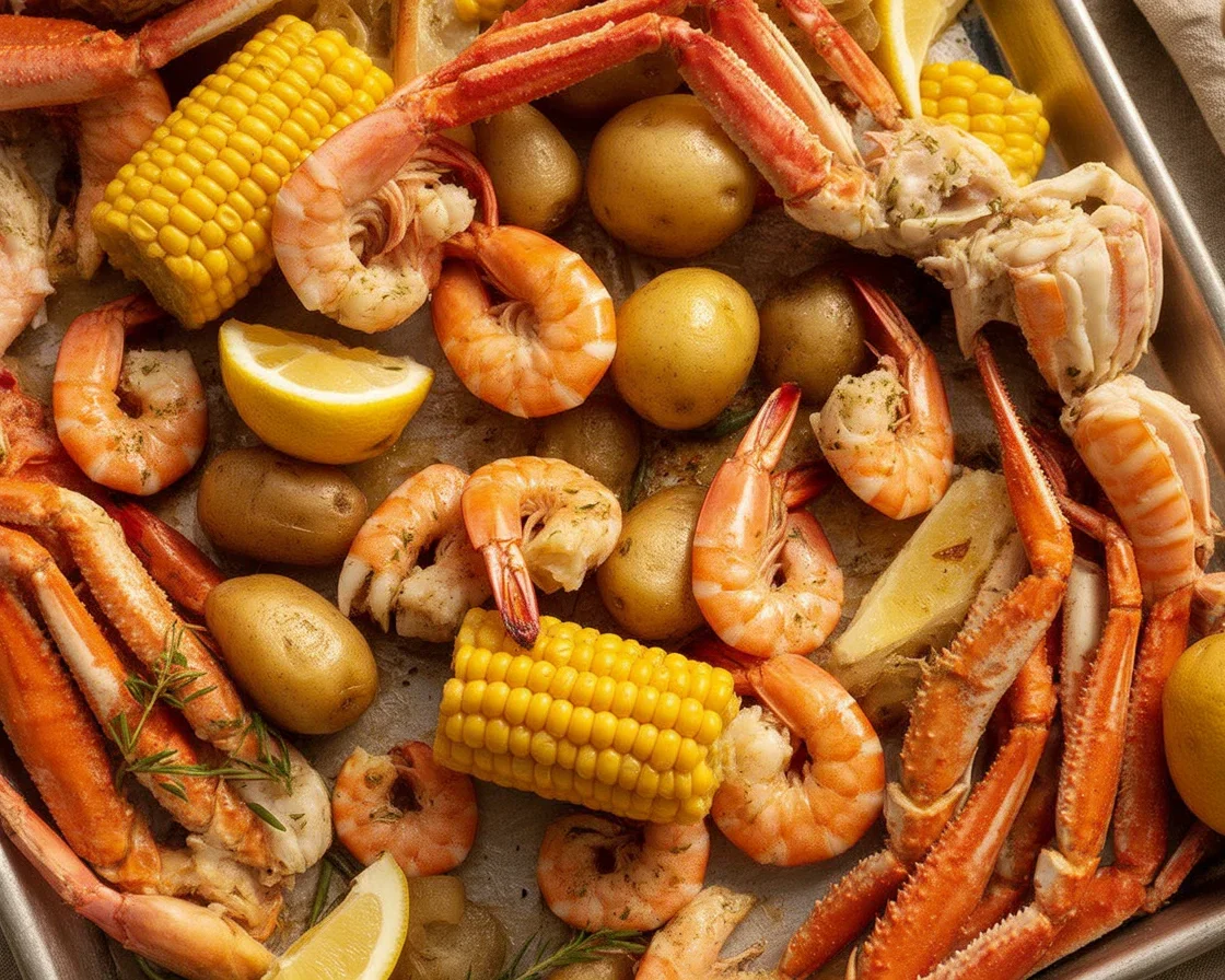 Cajun Seafood Boil with Garlic Butter Sauce
