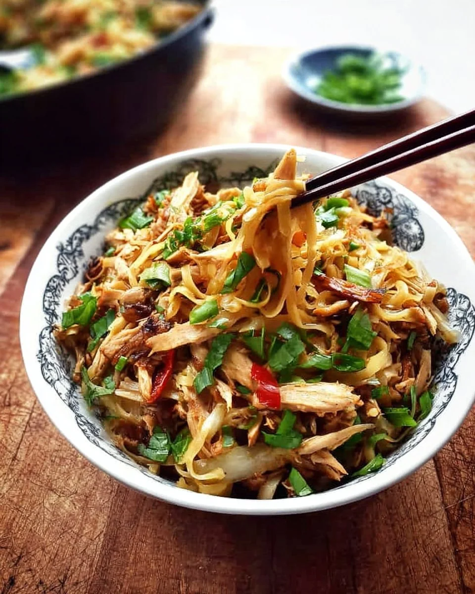 Crispy Shredded Chicken Noodle Stir Fry | Epic Meal Recipes